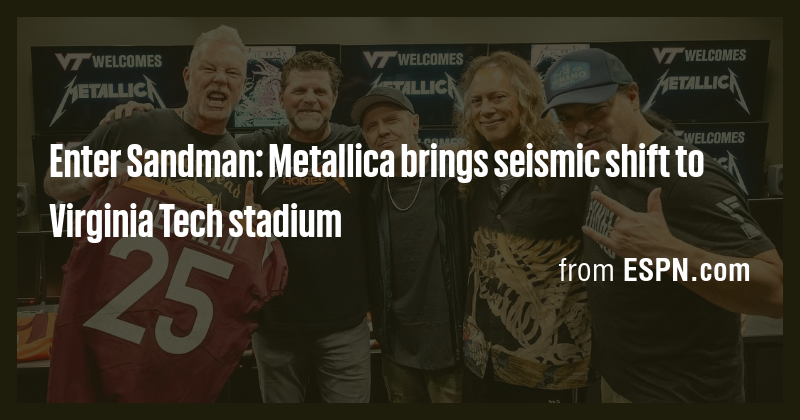 Enter Sandman: Metallica brings seismic shift to Virginia Tech stadium ...