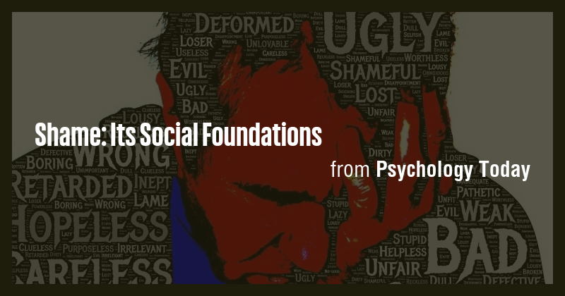 Shame: Its Social Foundations - Briefly