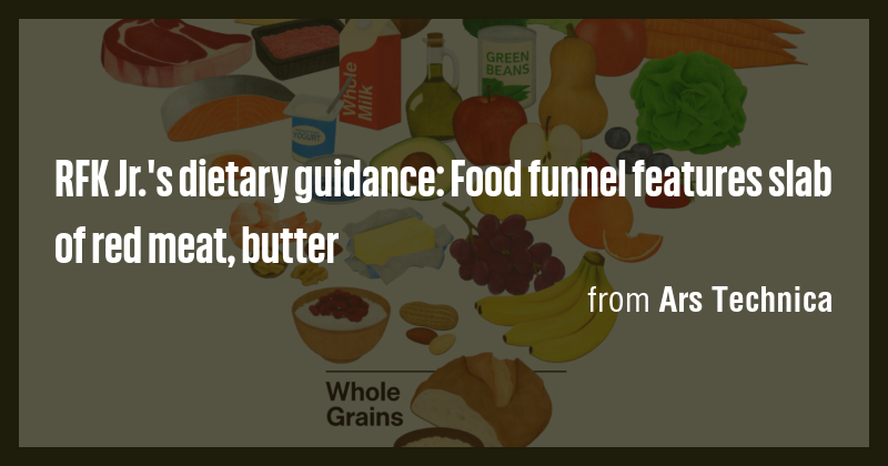 RFK Jr.'s dietary guidance: Food funnel features slab of red meat ...