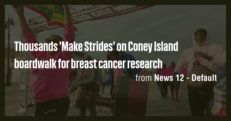 Thousands 'Make Strides' on Coney Island boardwalk for breast cancer ...
