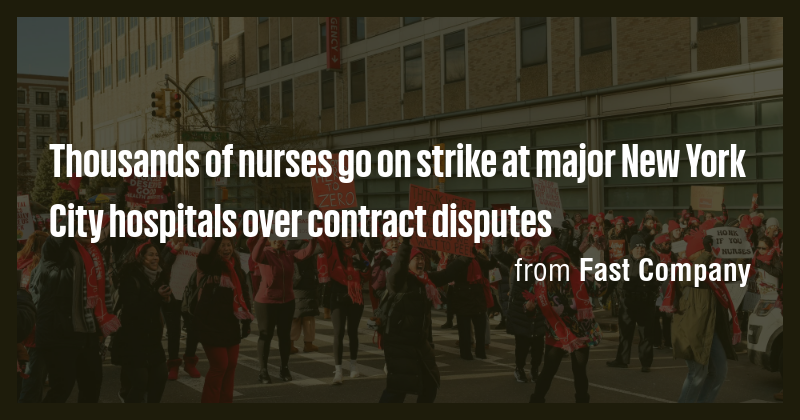 Thousands of nurses go on strike at major New York City hospitals over ...