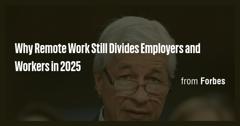 Why Remote Work Still Divides Employers and Workers in 2025 - Briefly