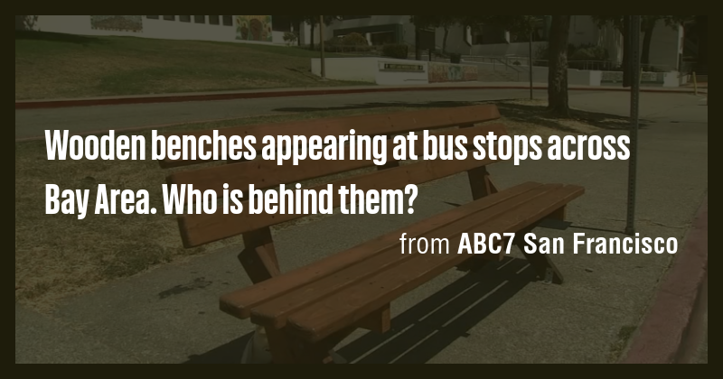 Wooden benches appearing at bus stops across Bay Area. Who is behind ...