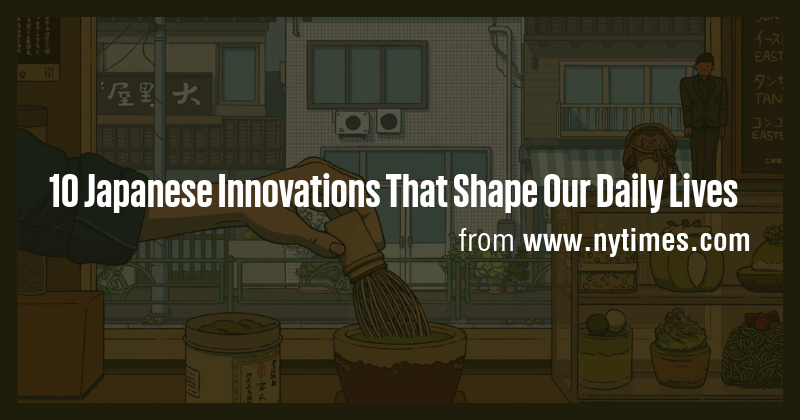 10 Japanese Innovations That Shape Our Daily Lives - Briefly