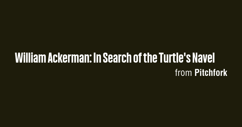 William Ackerman: In Search of the Turtle's Navel - Briefly