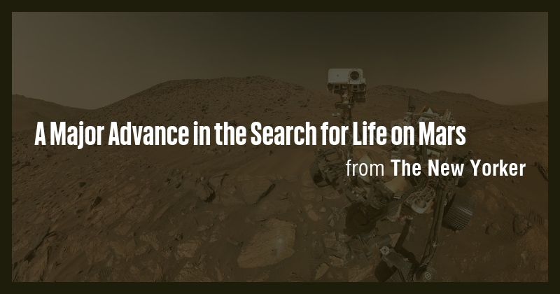 A Major Advance in the Search for Life on Mars - Briefly