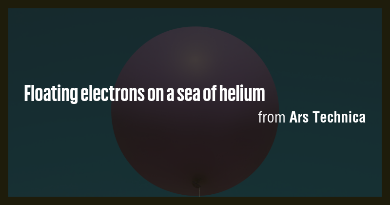 Floating electrons on a sea of helium - Briefly
