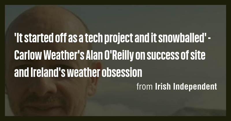 'It started off as a tech project and it snowballed' - Carlow Weather's ...