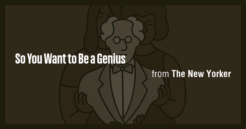 So You Want to Be a Genius - Briefly