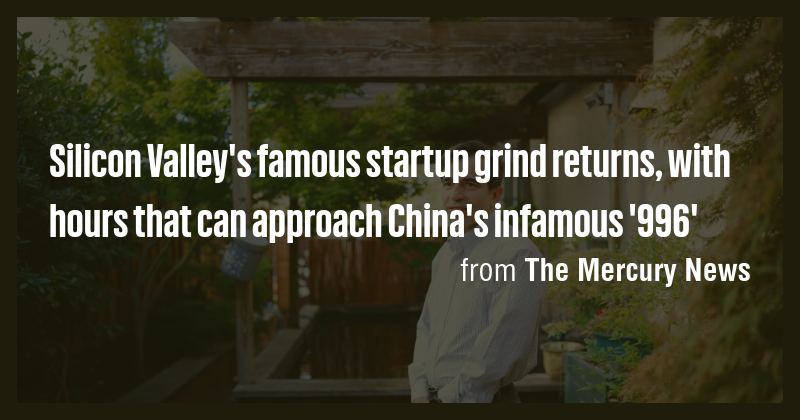 Silicon Valley's famous startup grind returns, with hours that can ...