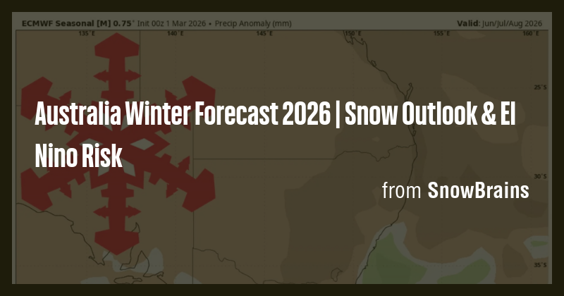 Australia Winter Forecast 2026 | Snow Outlook & El Nino Risk - Briefly