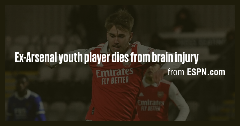 Ex-Arsenal youth player dies from brain injury - Briefly