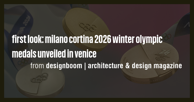 first look: milano cortina 2026 winter olympic medals unveiled in ...
