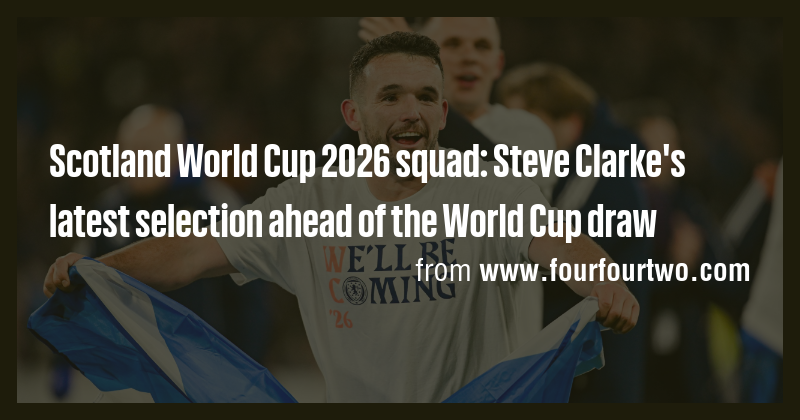 Scotland World Cup 2026 squad: Steve Clarke's latest selection ahead of ...