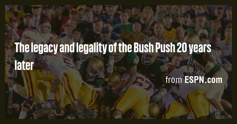 The legacy and legality of the Bush Push 20 years later - Briefly