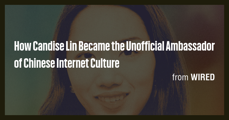 How Candise Lin Became the Unofficial Ambassador of Chinese Internet ...