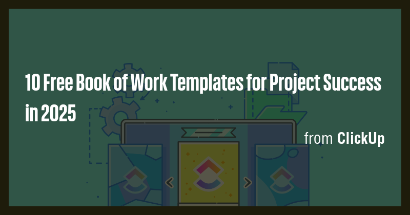 10 Free Book of Work Templates for Project Success in 2025 - Briefly