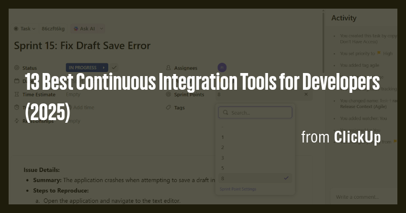 13 Best Continuous Integration Tools for Developers (2025) - Briefly