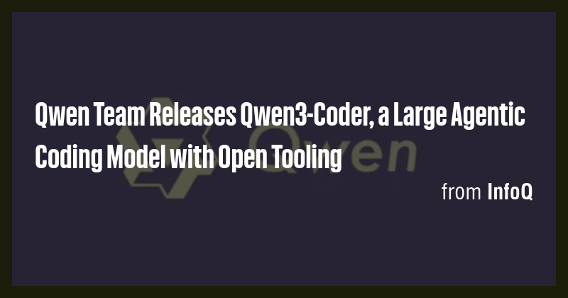 Qwen Team Releases Qwen3-Coder, a Large Agentic Coding Model with Open Tooling - Briefly