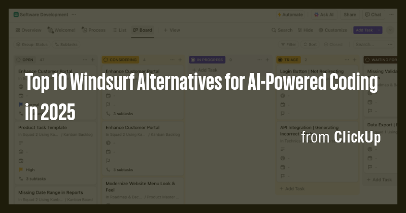 Top 10 Windsurf Alternatives for AI-Powered Coding in 2025 - Briefly