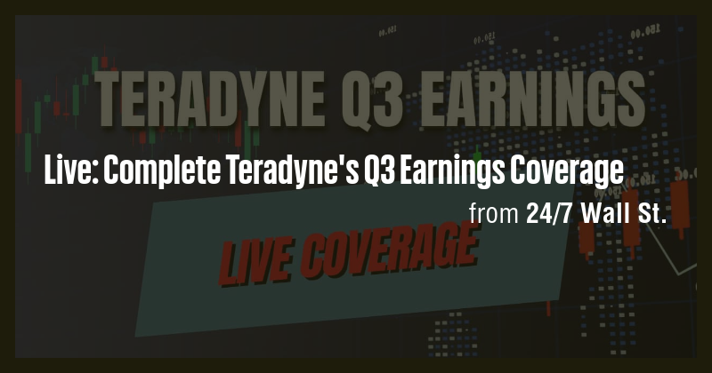 Live: Complete Teradyne's Q3 Earnings Coverage - Briefly