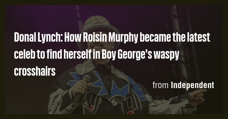 Donal Lynch: How Roisin Murphy became the latest celeb to find herself ...