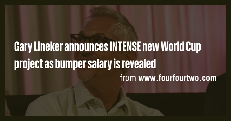 Gary Lineker announces INTENSE new World Cup project as bumper salary ...