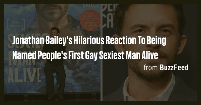 Jonathan Bailey's Hilarious Reaction To Being Named People's First Gay ...