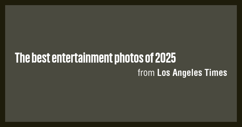 The best entertainment photos of 2025 - Briefly