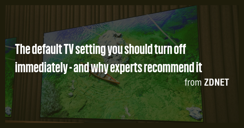 The default TV setting you should turn off immediately - and why ...