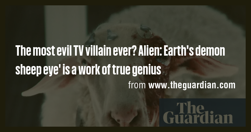 The most evil TV villain ever? Alien: Earth's demon sheep eye' is a ...