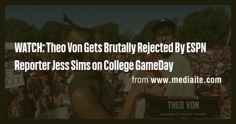 WATCH: Theo Von Gets Brutally Rejected By ESPN Reporter Jess Sims on ...