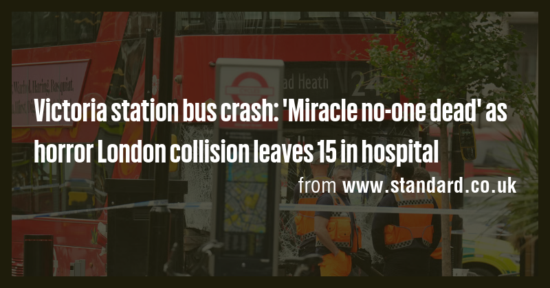 Victoria station bus crash: 'Miracle no-one dead' as horror London ...