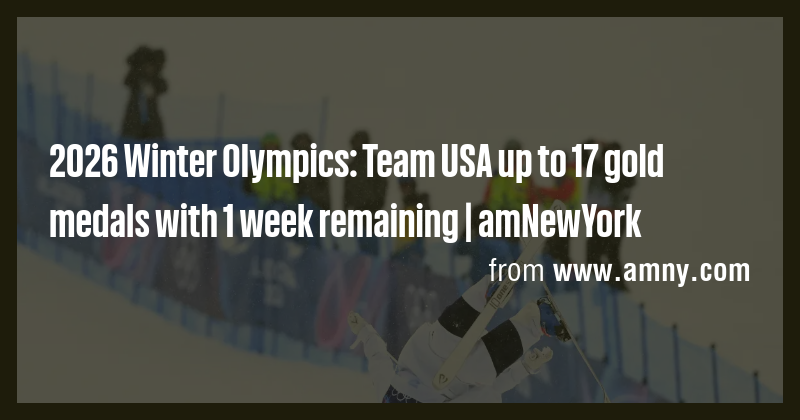 2026 Winter Olympics: Team USA up to 17 gold medals with 1 week ...