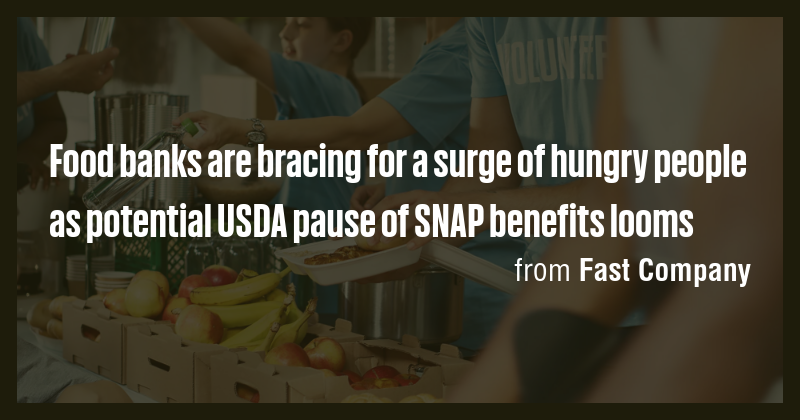 Food banks are bracing for a surge of hungry people as potential USDA ...
