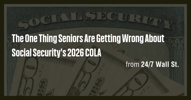 The One Thing Seniors Are Getting Wrong About Social Security's 2026 ...