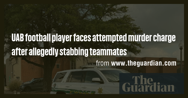 UAB football player faces attempted murder charge after allegedly ...