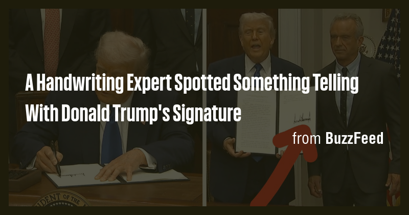 A Handwriting Expert Spotted Something Telling With Donald Trump's ...