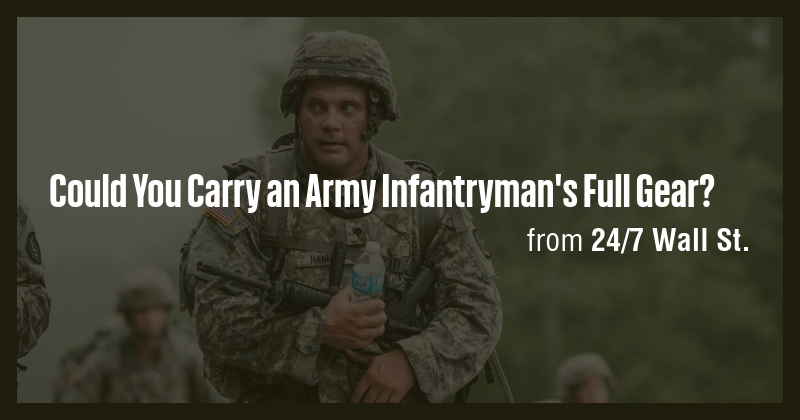 Could You Carry an Army Infantryman's Full Gear? - Briefly