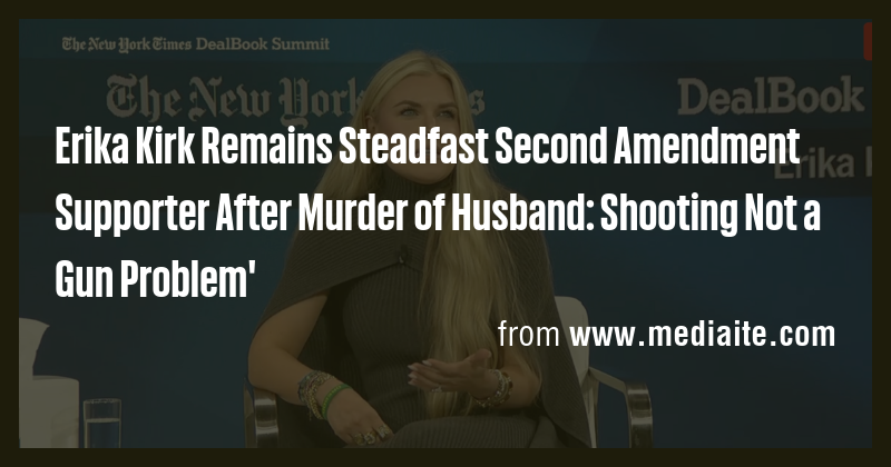 Erika Kirk Remains Steadfast Second Amendment Supporter After Murder of ...