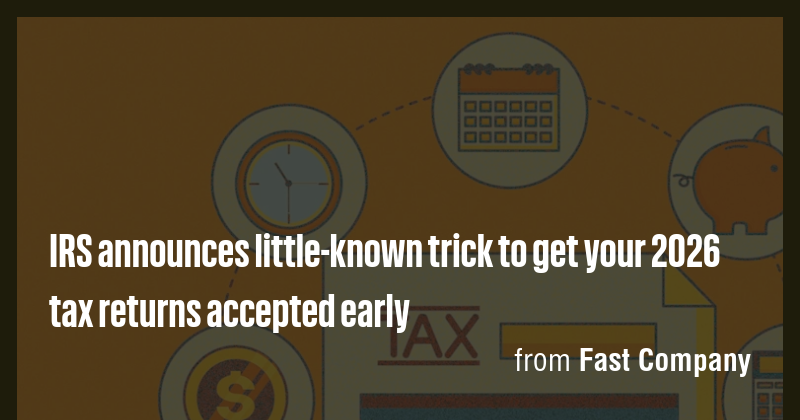 IRS announces little-known trick to get your 2026 tax returns accepted ...