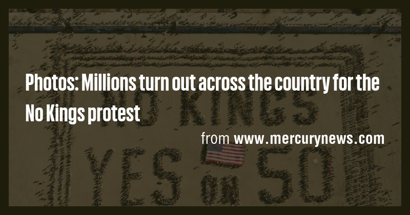 Photos: Millions turn out across the country for the No Kings protest ...