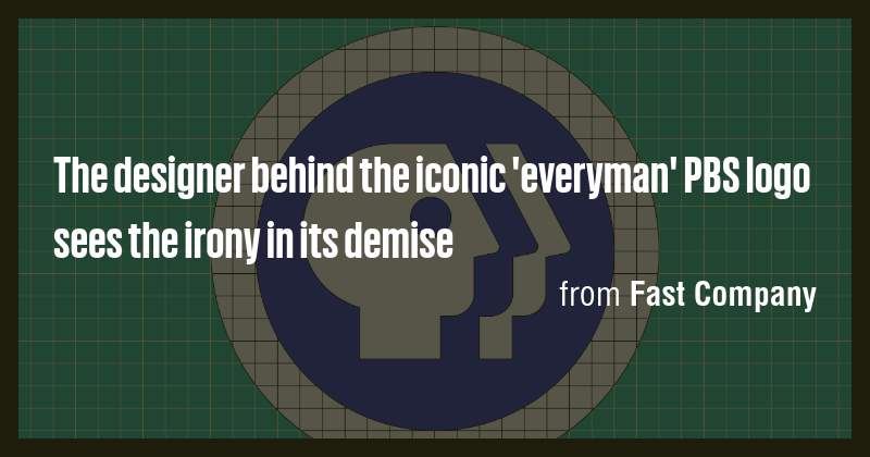 The designer behind the iconic 'everyman' PBS logo sees the irony in ...