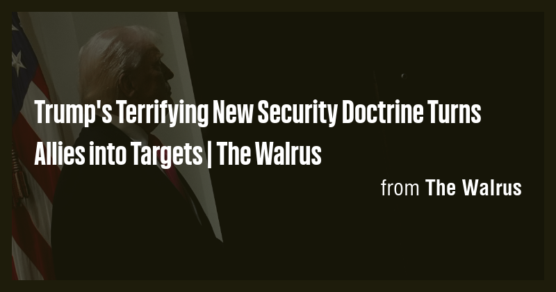 Trump's Terrifying New Security Doctrine Turns Allies into Targets ...