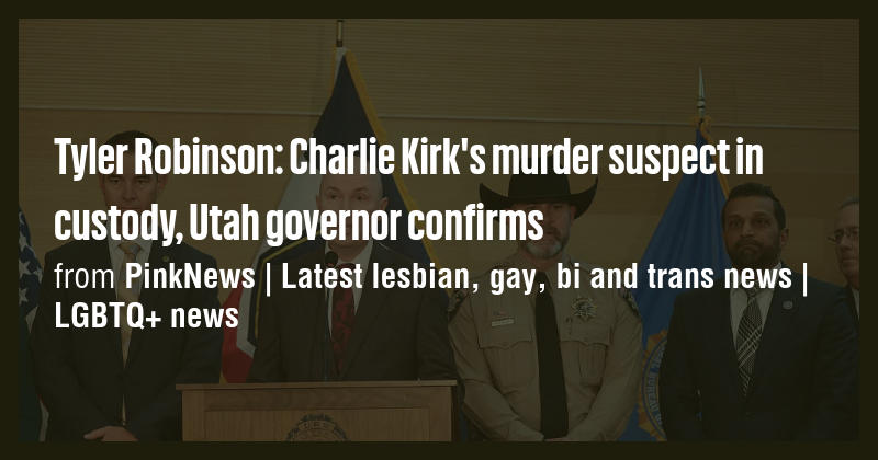 Tyler Robinson: Charlie Kirk's murder suspect in custody, Utah governor ...