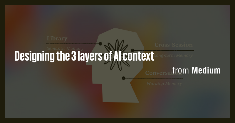 Designing the 3 layers of AI context - Briefly