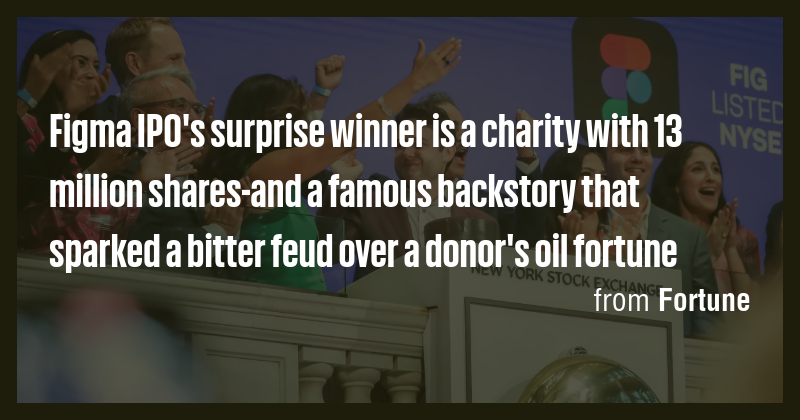 Figma IPO's surprise winner is a charity with 13 million shares-and a ...