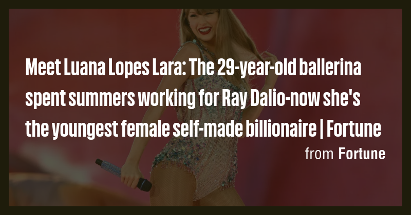 Meet Luana Lopes Lara The 29 Year Old Ballerina Spent Summers Working