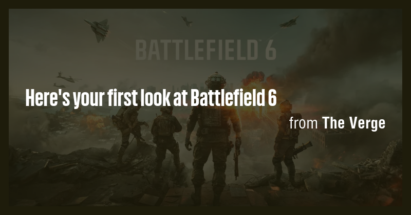 Here's your first look at Battlefield 6 - Briefly