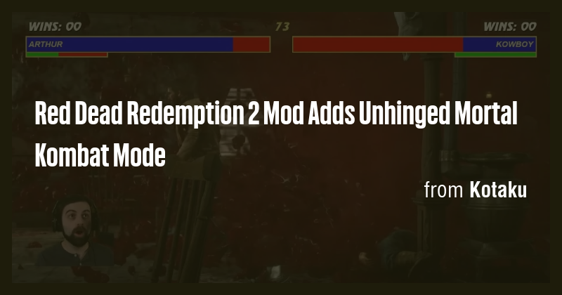 Red Dead Redemption 2 Mod Adds Unhinged Mortal Kombat Mode - Briefly